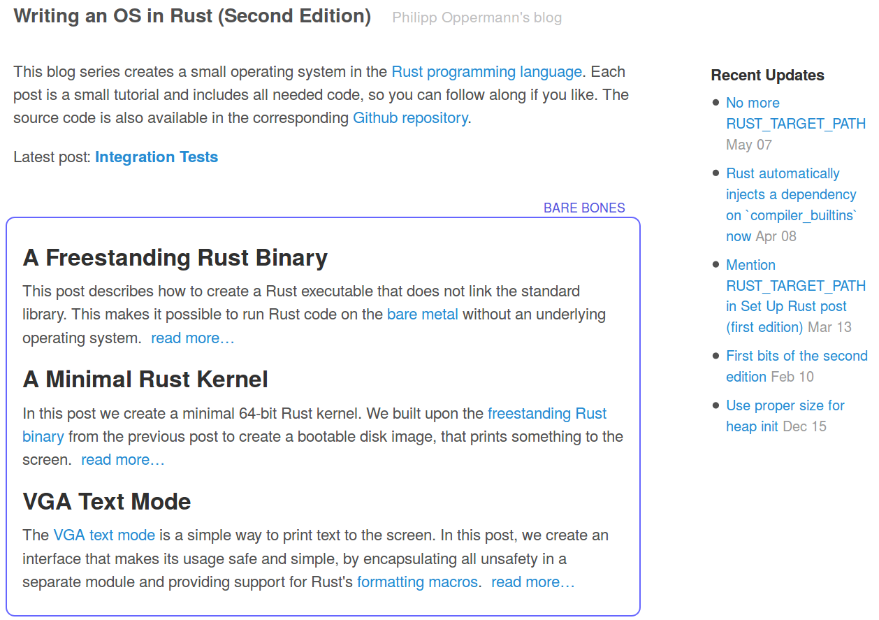 The Rust Way of OS Development